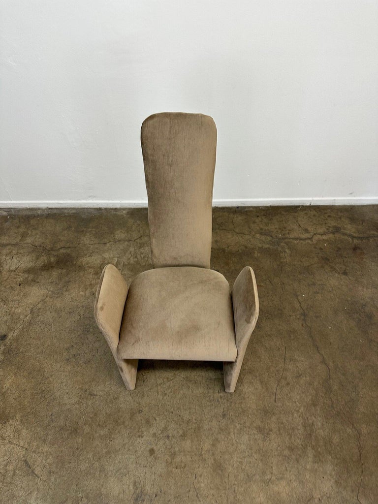 1980s High Back Dining Chair, Set of 4 For Sale at 1stDibs