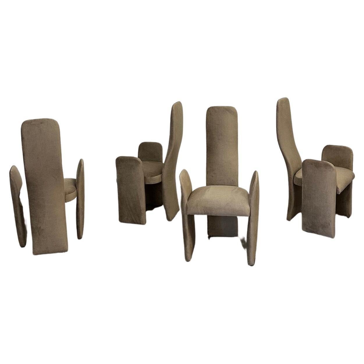 Cleo Baldon style dining chairs -set of four For Sale at 1stDibs