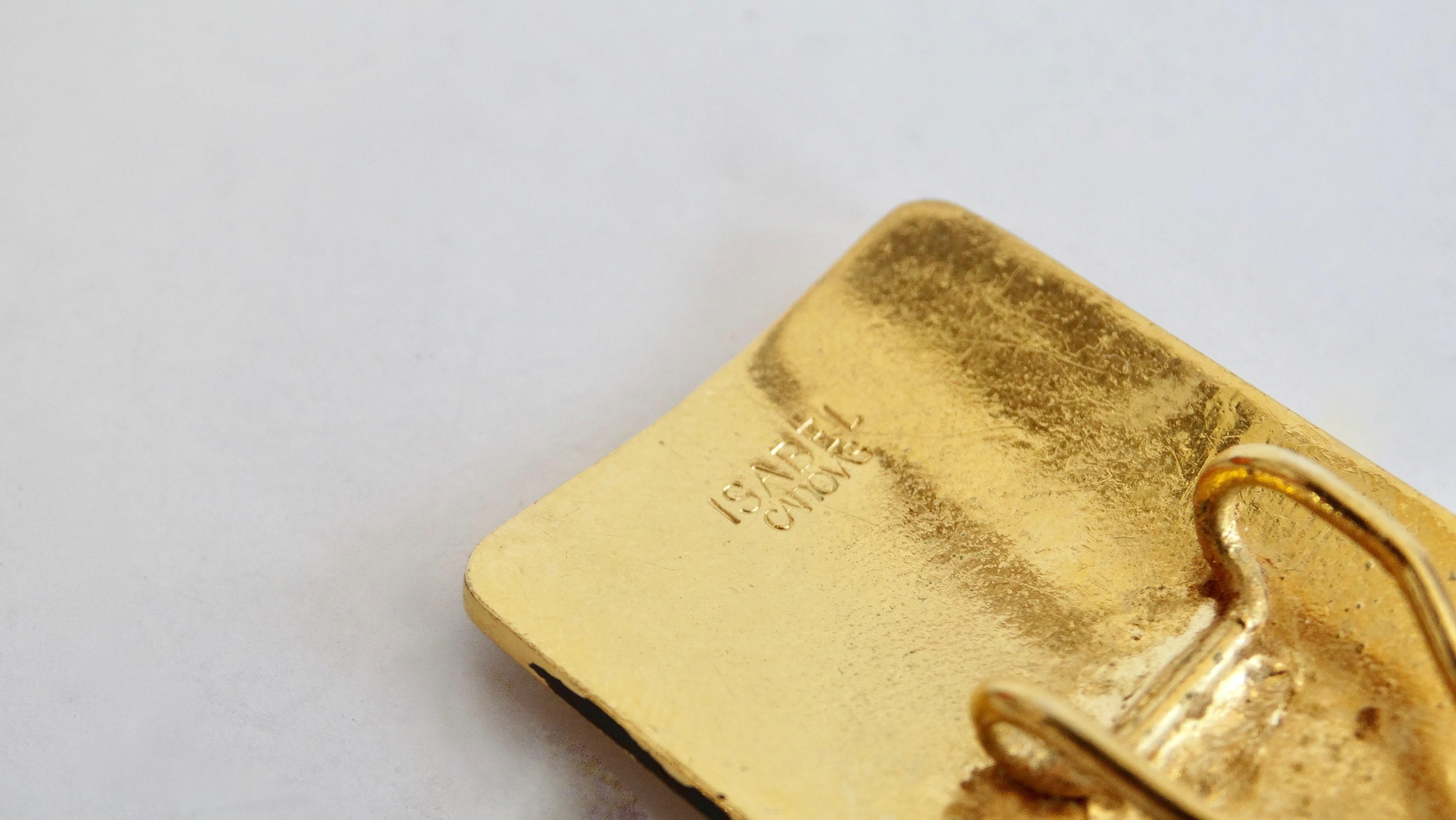 Isabel Canovas 1980s Baroque Motif Hair Pin For Sale at 1stDibs