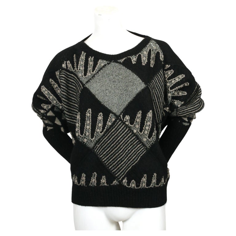 1980's ISSEY MIYAKE oversized sweater For Sale at 1stDibs