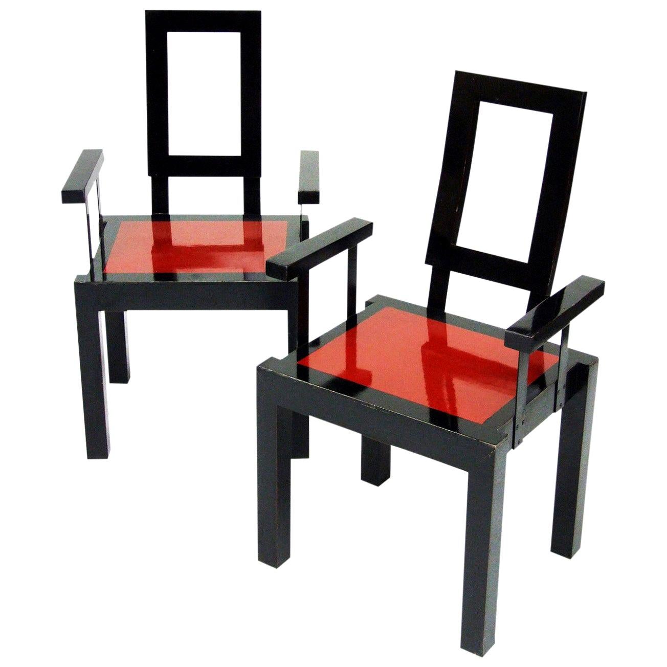 Memphis style chair at 1stDibs