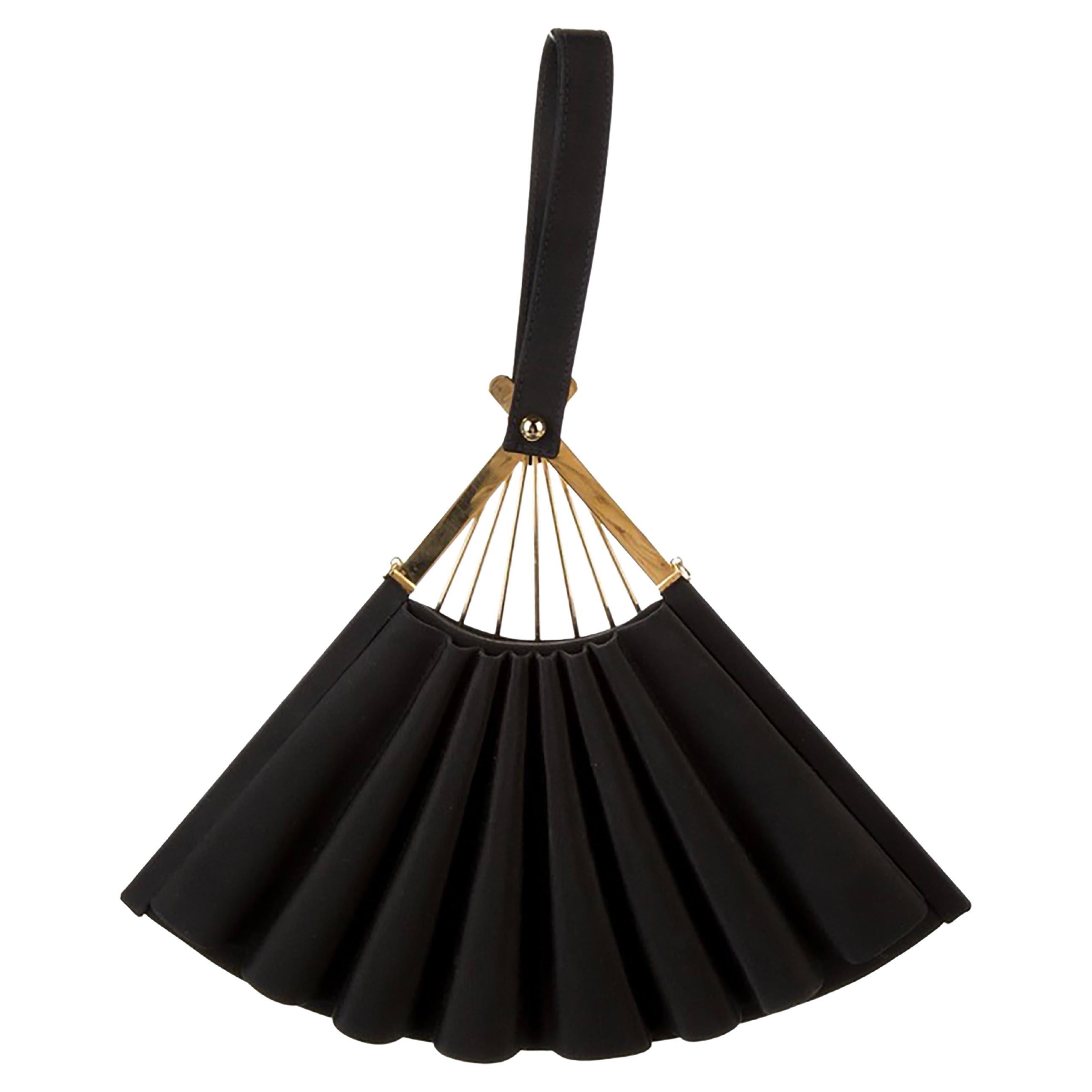 Vintage KARL LAGERFELD Iconic Fan Rubber White Bag For Sale at 1stDibs