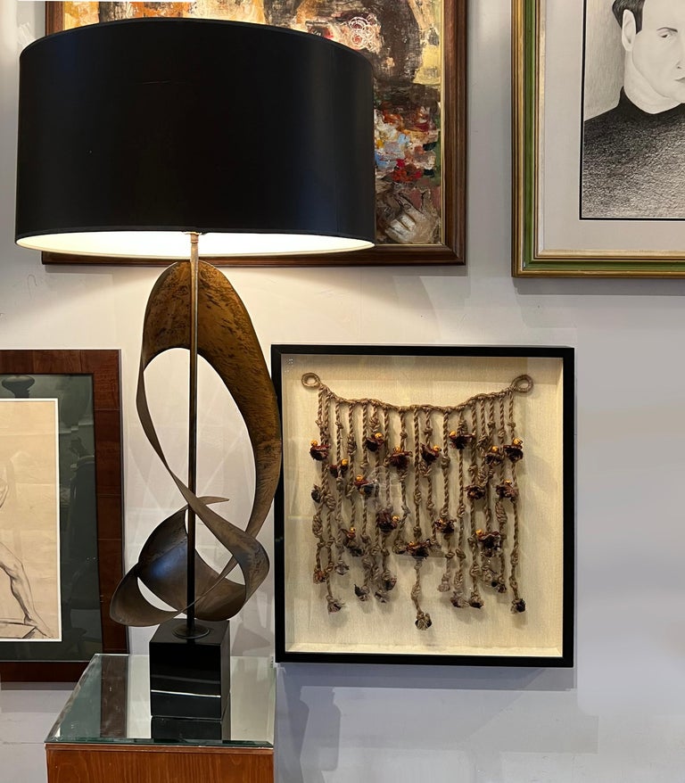 1980s Knotted Cord Textile Art, Decorative Figures, Sheila Hicks Style ...