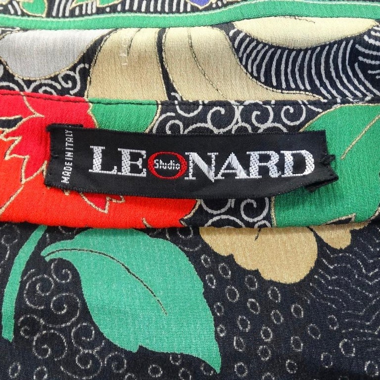 1980s Leonard Belted Tunic Dress For Sale at 1stDibs