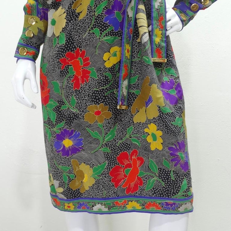 1980s Leonard Belted Tunic Dress at 1stDibs