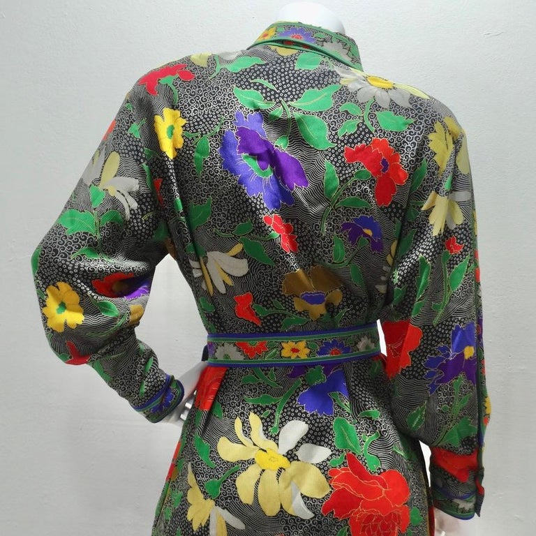 1980s Leonard Belted Tunic Dress For Sale at 1stDibs