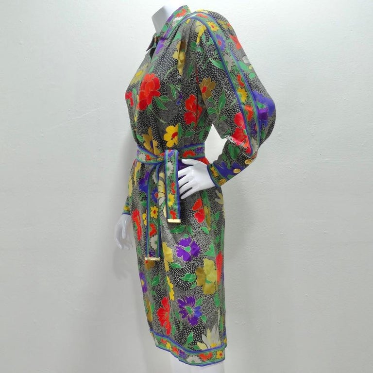 1980s Leonard Belted Tunic Dress For Sale at 1stDibs