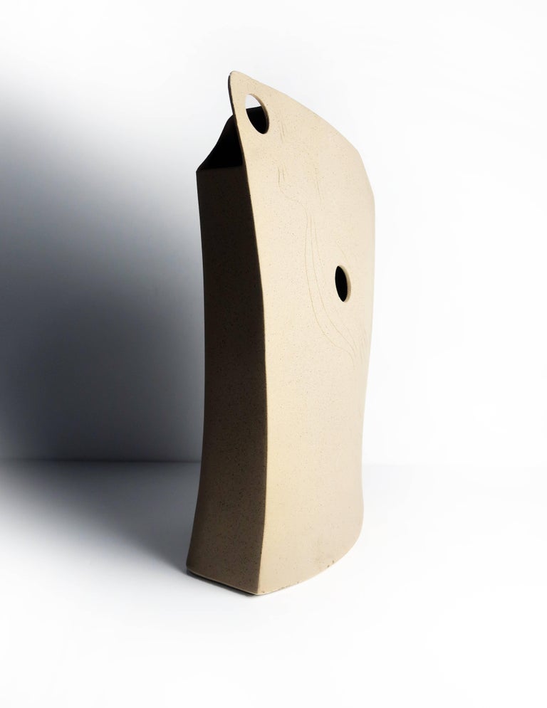 1980s Linea Sette Asymmetrical Vase For Sale at 1stDibs
