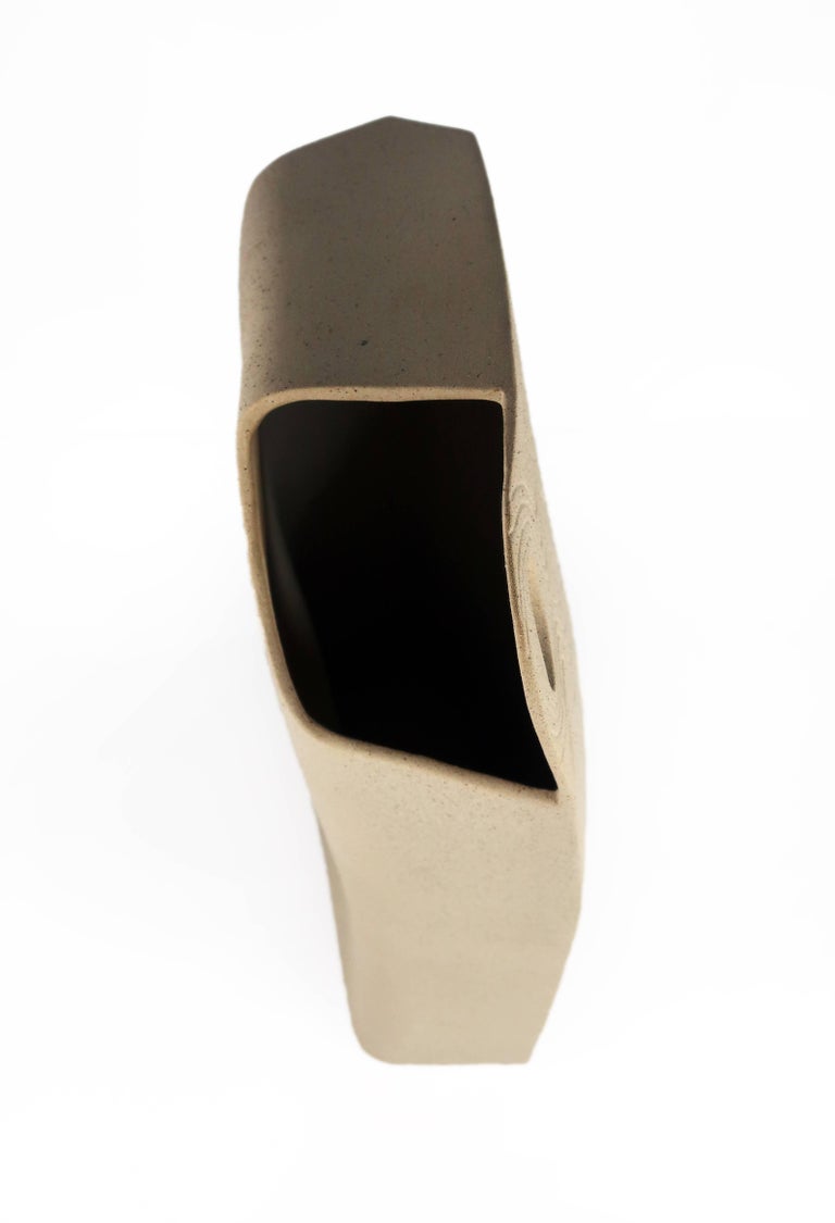 1980s Linea Sette Asymmetrical Vase For Sale at 1stDibs