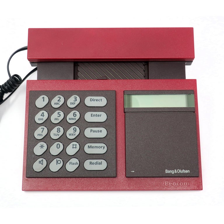 1980s Maroon Bang and Olufsen Beocom 2000 Phone For Sale at 1stDibs
