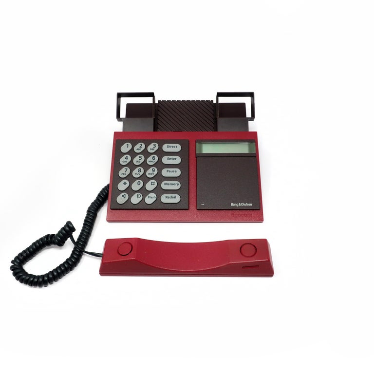 1980s Maroon Bang and Olufsen Beocom 2000 Phone For Sale at 1stDibs