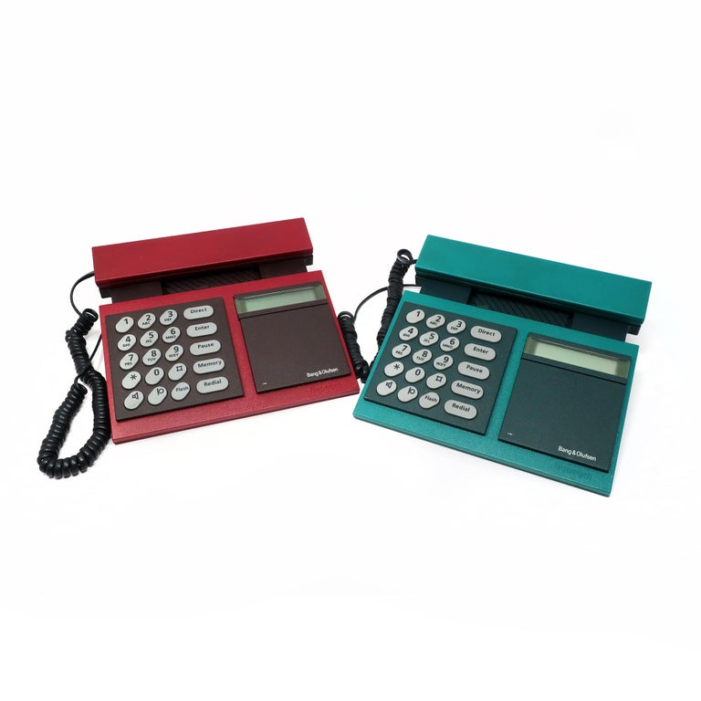 1980s Maroon Bang and Olufsen Beocom 2000 Phone For Sale at 1stDibs