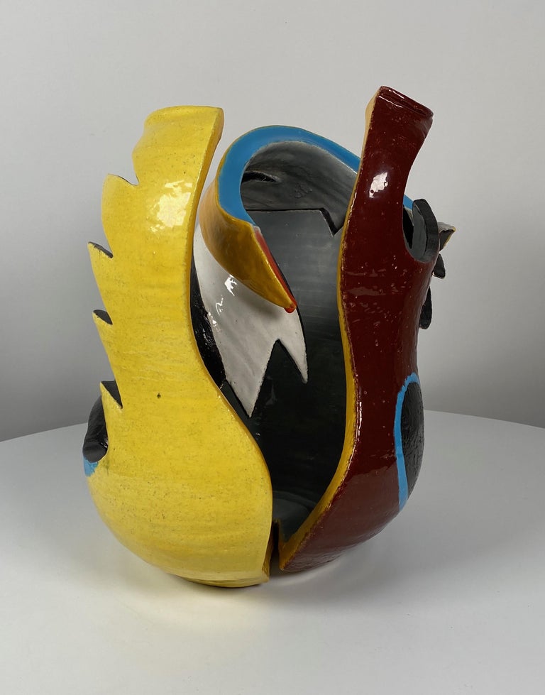 1980s Memphis Ceramic Sculpture by Neil Williams For Sale at 1stDibs