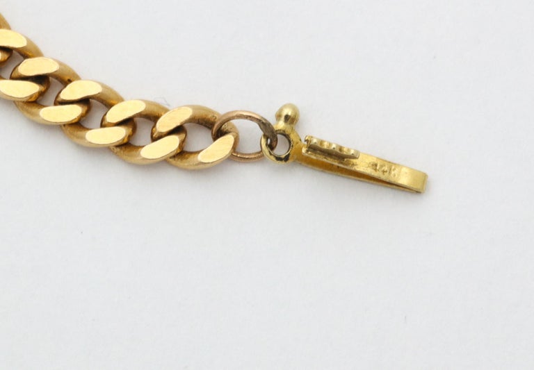 1980s Miami Cuban Design Double Strand Open Link Gold Chain Necklace at ...