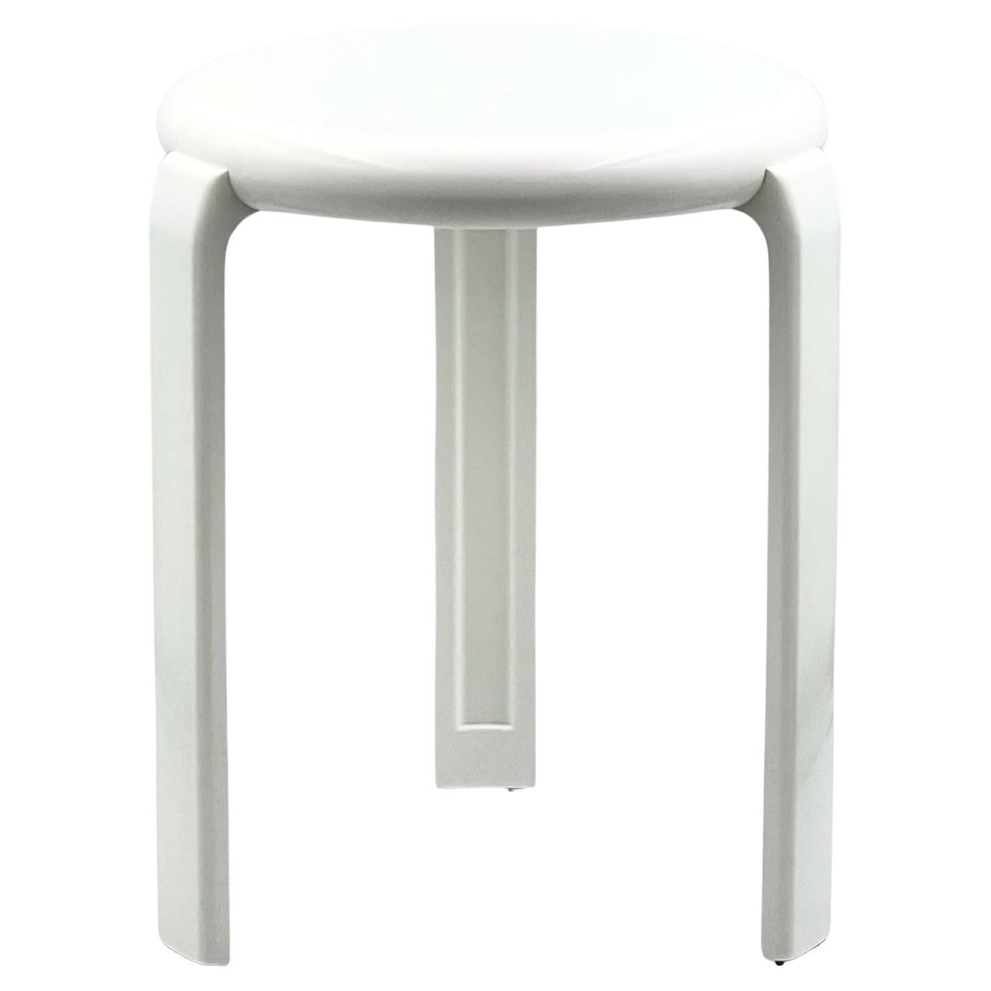 80s Minimalist Stool 'Trix' by Metalplastica Lucchese in Red Melamine ...