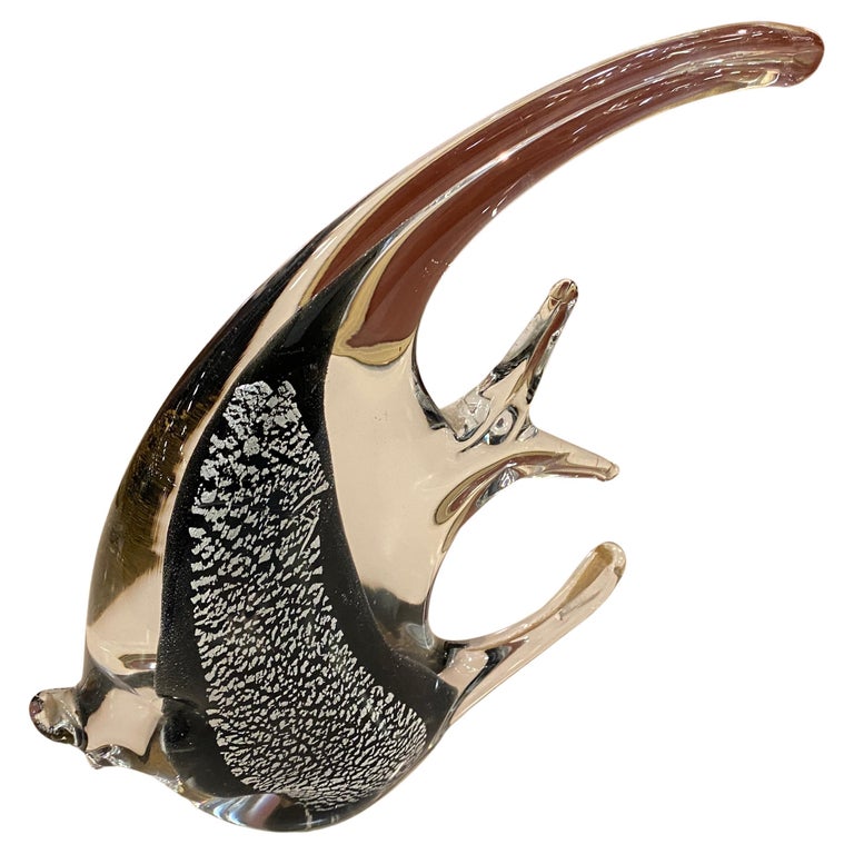 1980s Modernist Murano Glass Sculpture of Tropical Fish by Seguso For ...