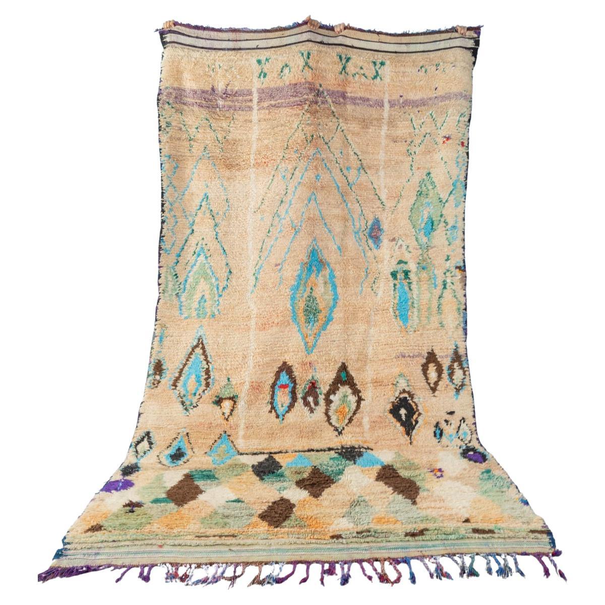 Orange Wool Moroccan Rug, Berber Carpet, Boujad, Late 1970s For Sale at ...