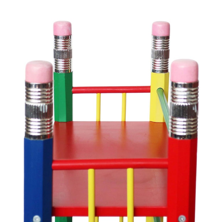 1980s Multicolor Pencil Shelf by Pierre Sala For Sale at 1stDibs