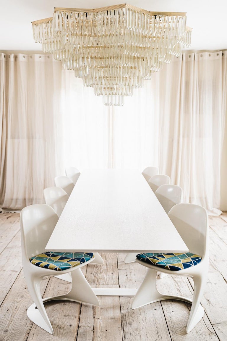 1980s Oak Dining Table For Sale at 1stDibs