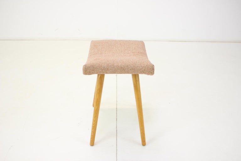1980s Oak Stool, Czechoslovakia For Sale at 1stDibs