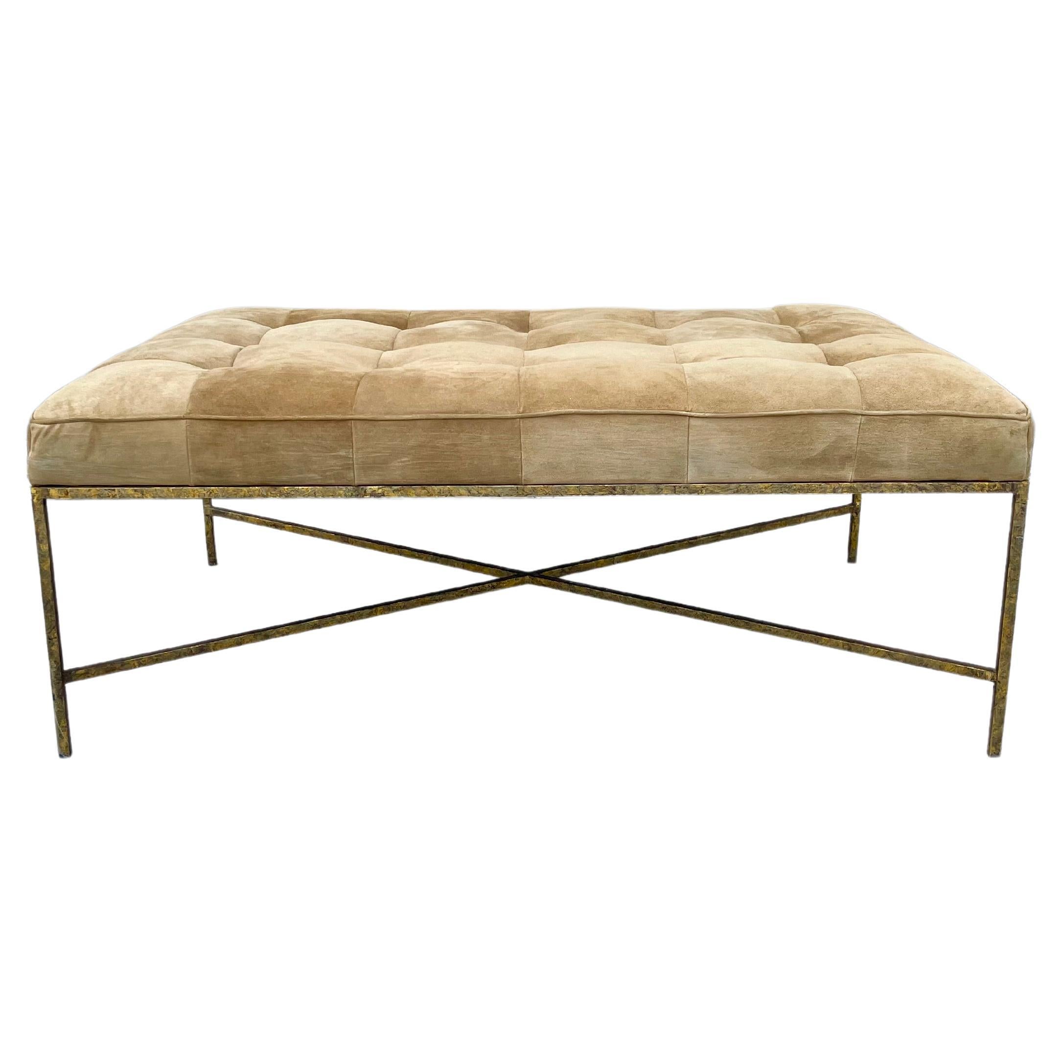 1980s Oly Studio Modern Brown Ottoman For Sale at 1stDibs