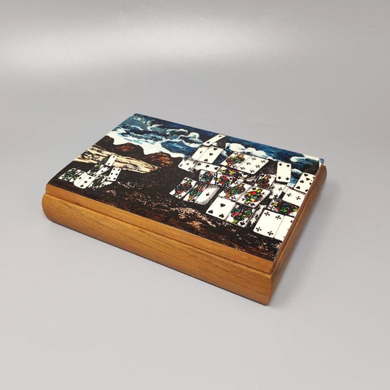 1980s Original Gorgeous Playing Cards Box by Piero Fornasetti For Sale ...