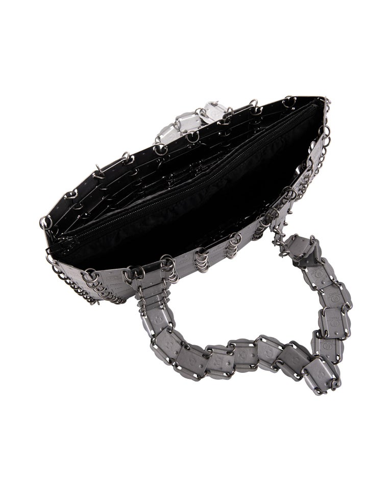 1980's Paco Rabanne Silver Chainmail Bag For Sale at 1stDibs