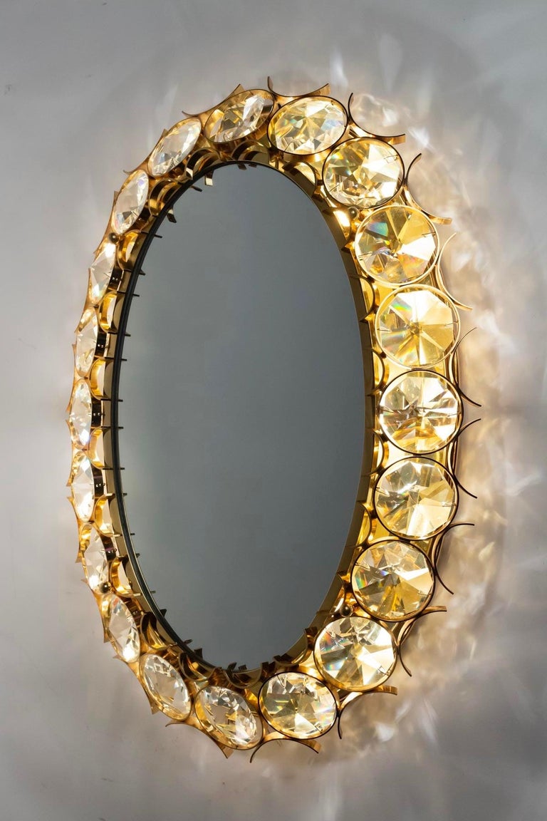 1980s Pair of Backlight Jewel Mirror at 1stDibs