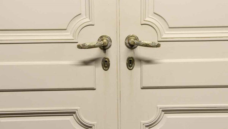 1980s Single "Pair of French Provincial Faux Door" Panel For Sale at ...