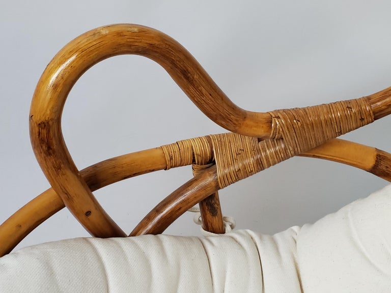 1980s Pair of Rattan Rocking and Swivel Lounge Chair , USA at 1stDibs ...