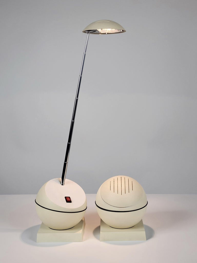 1980s Pair of Telescopic Halogen Table Lamp, Italy For Sale at 1stDibs