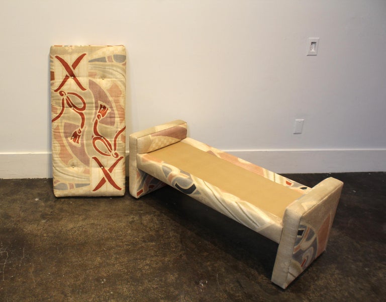 1980s Pop Art Memphis Style Upholstered Bench at 1stDibs