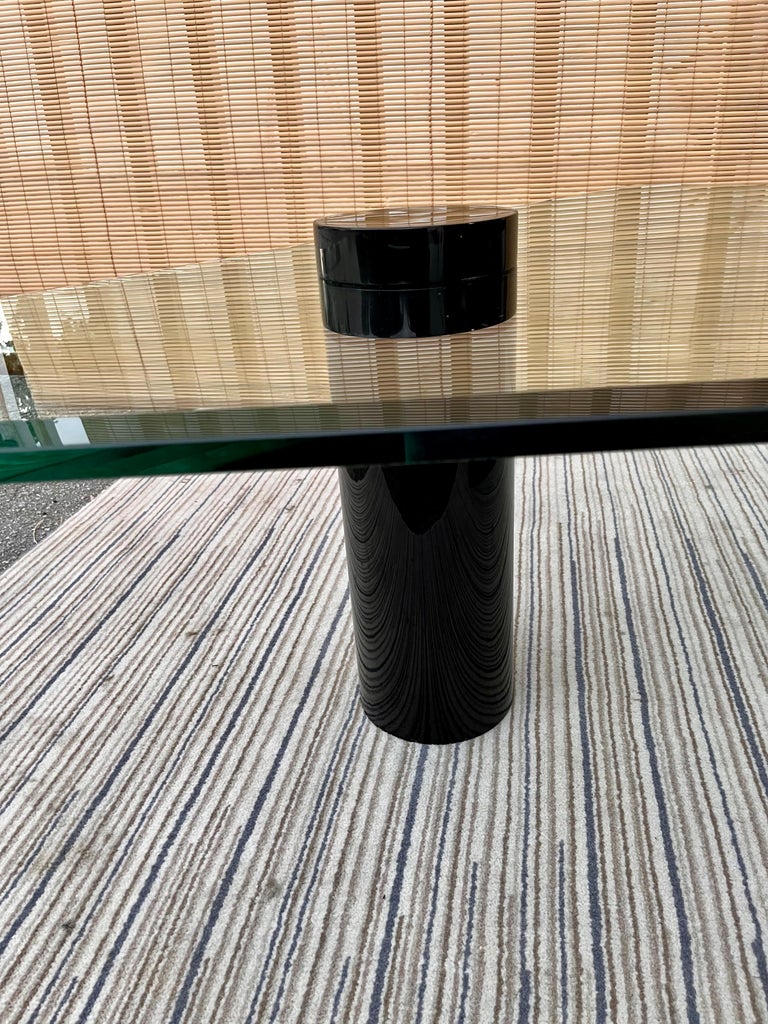 1980s, Post Modern Black Lacquer Coffee Table in the Roger Rougier ...