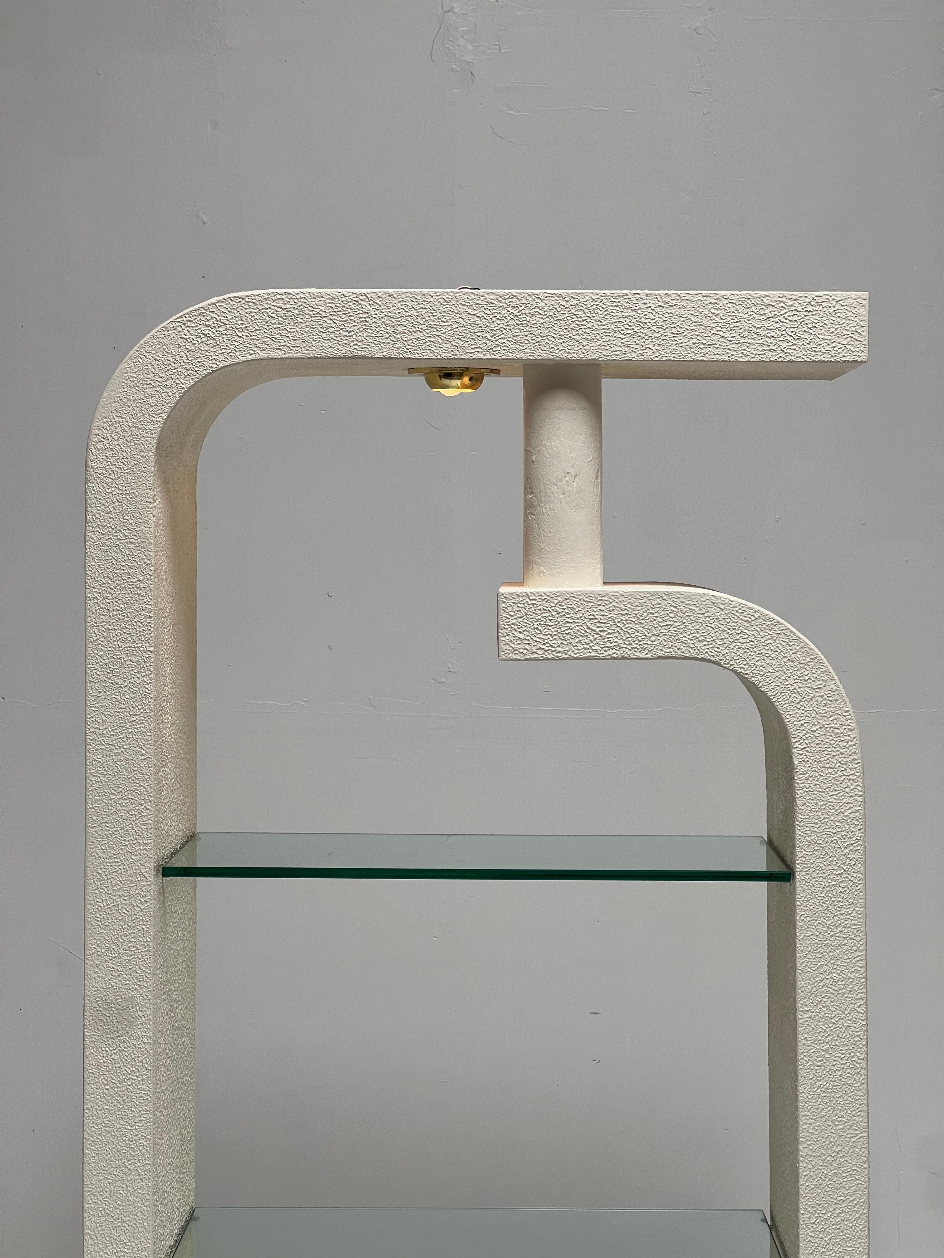 1980s Post Modern Plaster Sculptural Etagere / Bookshelf / Shelving ...