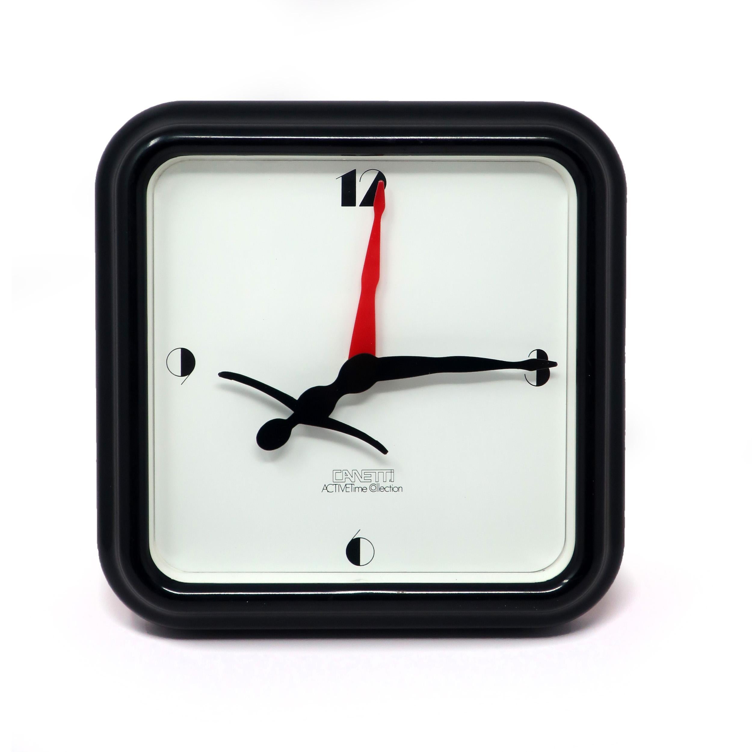 1980s, Postmodern Ballet Dancer Canetti Wall Clock at 1stDibs