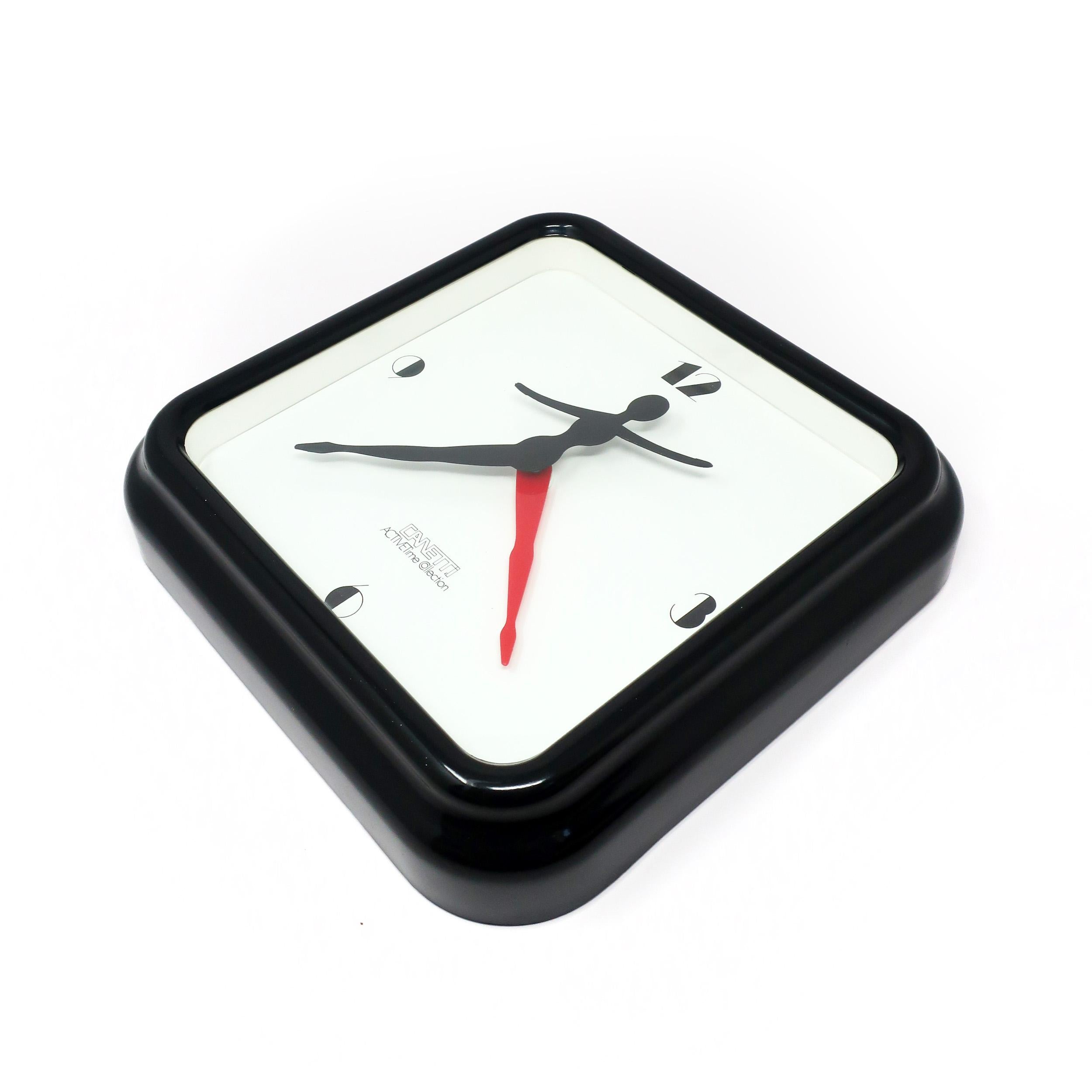 1980s, Postmodern Ballet Dancer Canetti Wall Clock at 1stDibs