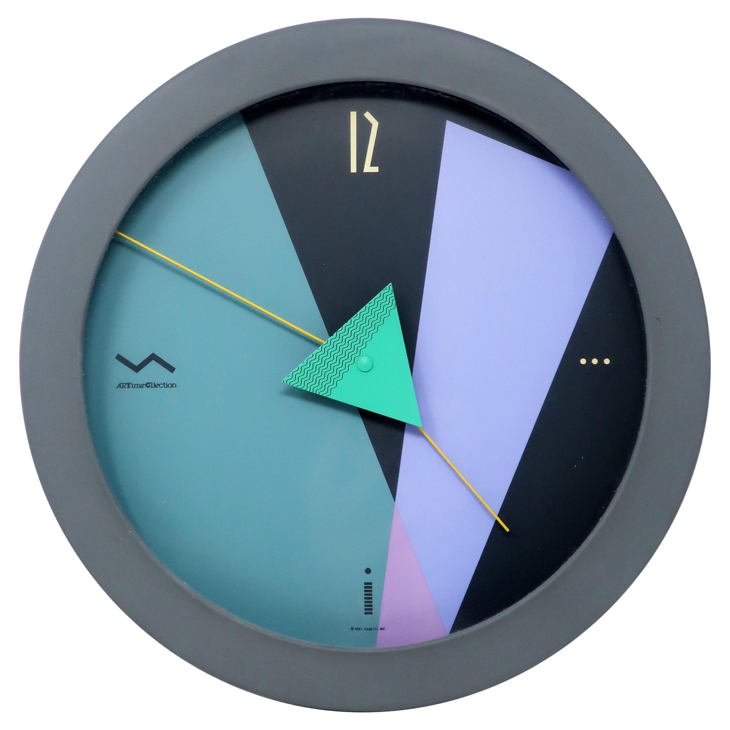 Memphis Style Constructivism Aluminium Desk Clock by Nicolai Canetti ...