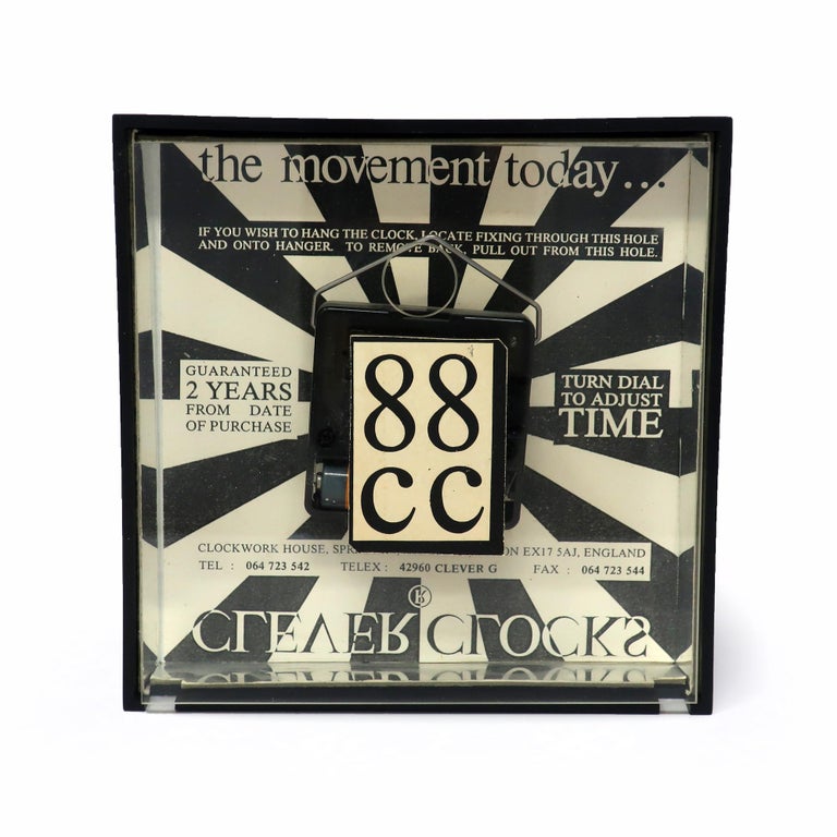 1980s Postmodern Desk Clock by Douglas Chalk for Clever Clocks For Sale ...