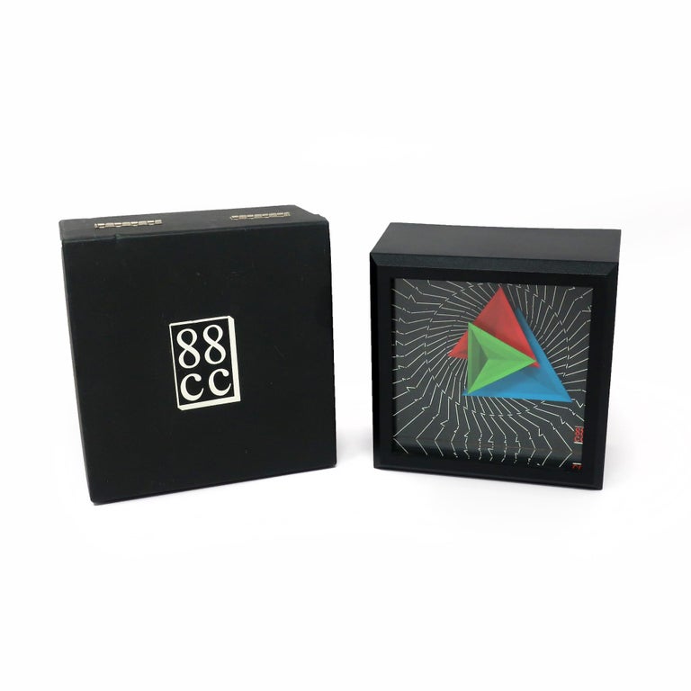 1980s Postmodern Desk Clock by Douglas Chalk for Clever Clocks For Sale ...