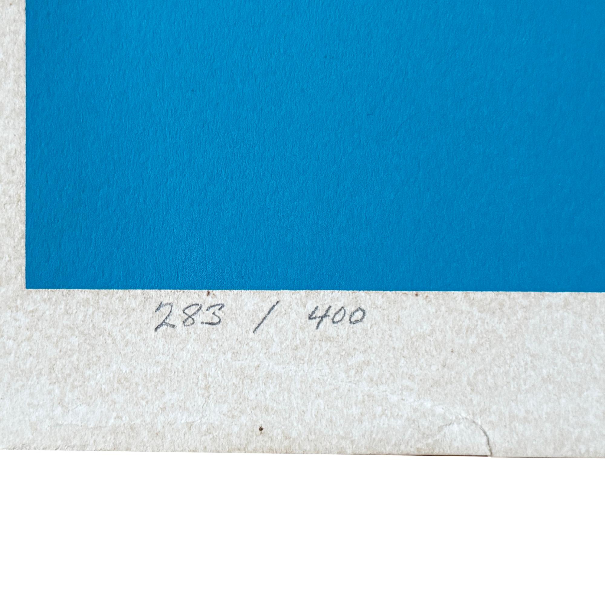 1980s Postmodern Geometric Screenprint with Foil by Thomas Gross For ...