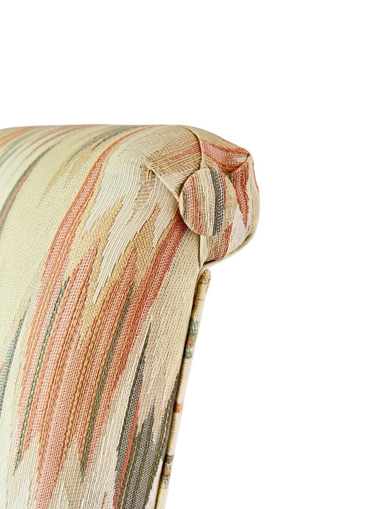1980s Postmodern High Back Parsons Chairs, Set of 4 For Sale at 1stDibs