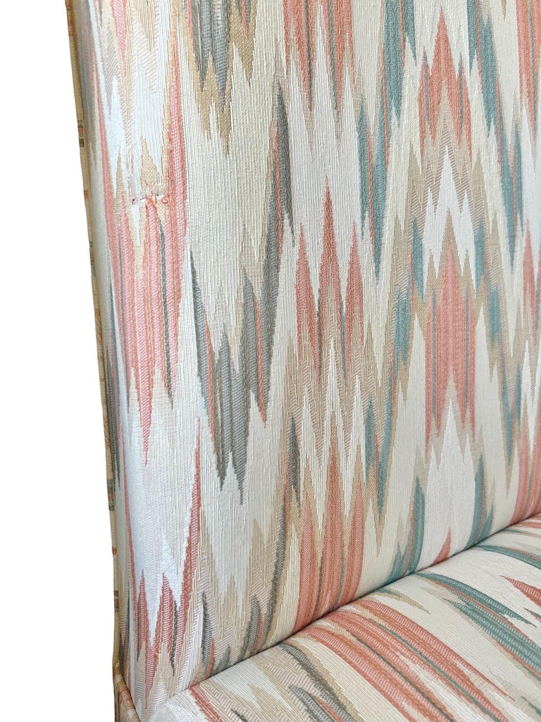 1980s Postmodern High Back Parsons Chairs, Set of 4 For Sale at 1stDibs