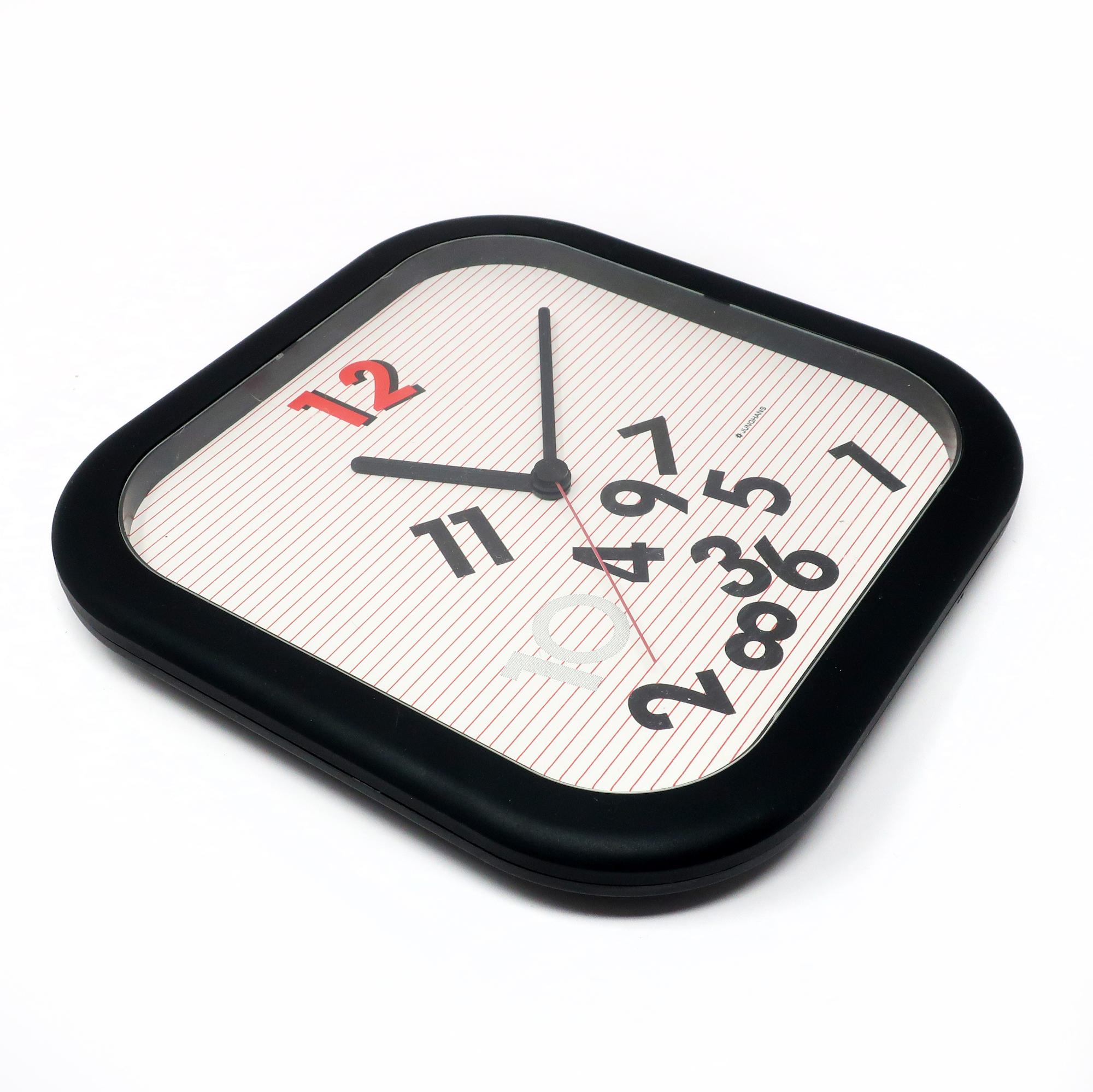 1980s, Postmodern Junghans Wall Clock at 1stDibs