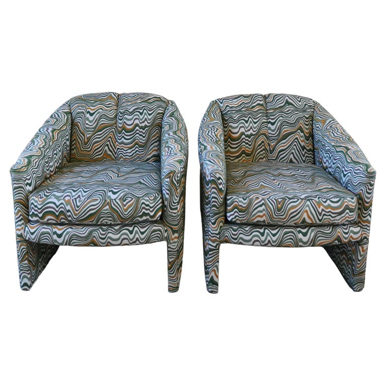 1980s Postmodern Lounge Chairs - Set of 2 at 1stDibs