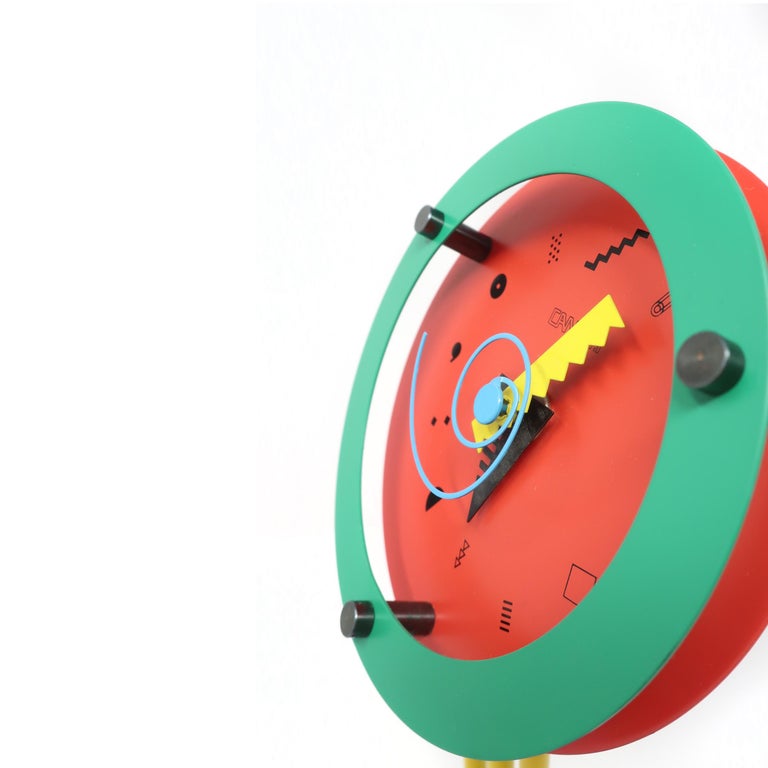 1980s Postmodern "Paradise" Table Clock by Shohei Mihara for Wakita and ...
