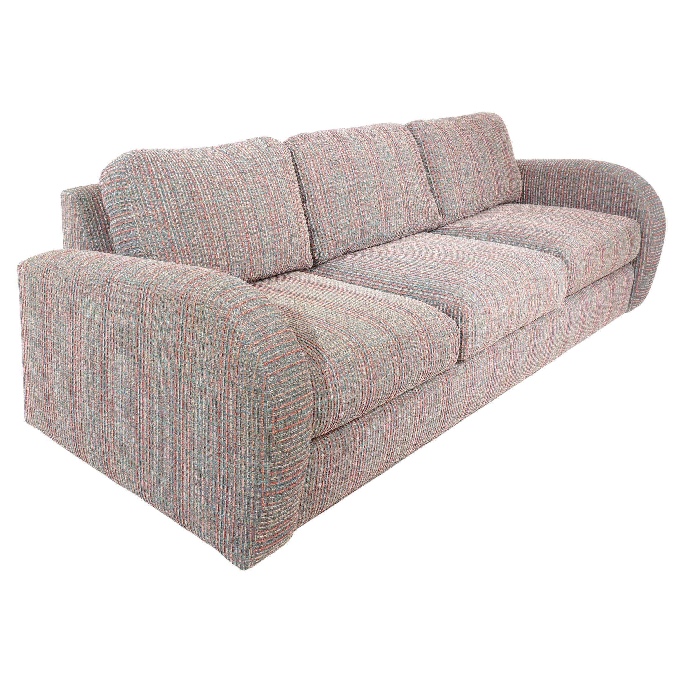 Vintage PostModern Cerused Grid Sofa After Donghia at 1stDibs
