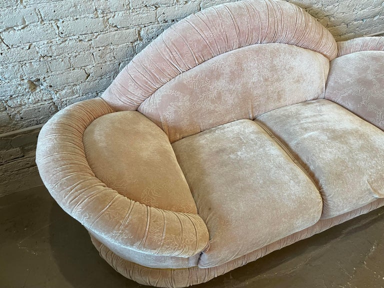 1980s Postmodern Sofa Set with Brass Detailing, 2 Pieces For Sale at ...