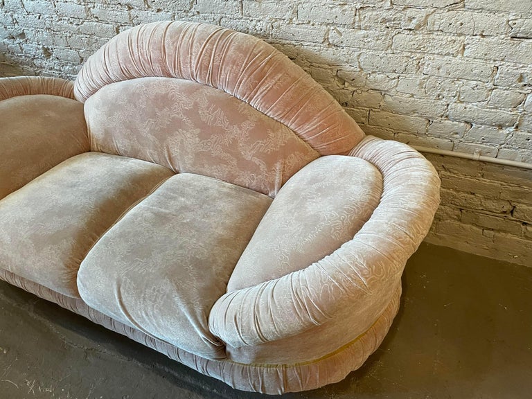 1980s Postmodern Sofa Set with Brass Detailing, 2 Pieces For Sale at ...