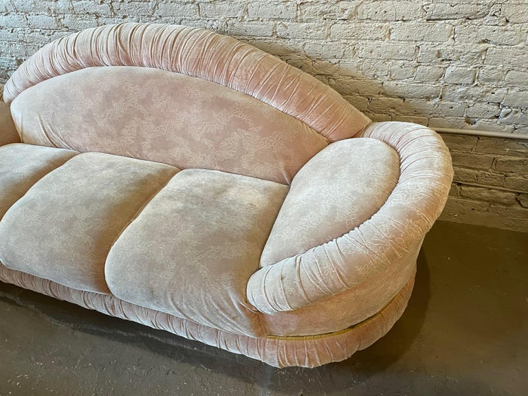 1980s Postmodern Sofa Set with Brass Detailing, 2 Pieces For Sale at ...