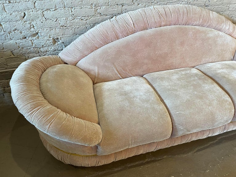 1980s Postmodern Sofa Set with Brass Detailing, 2 Pieces For Sale at ...